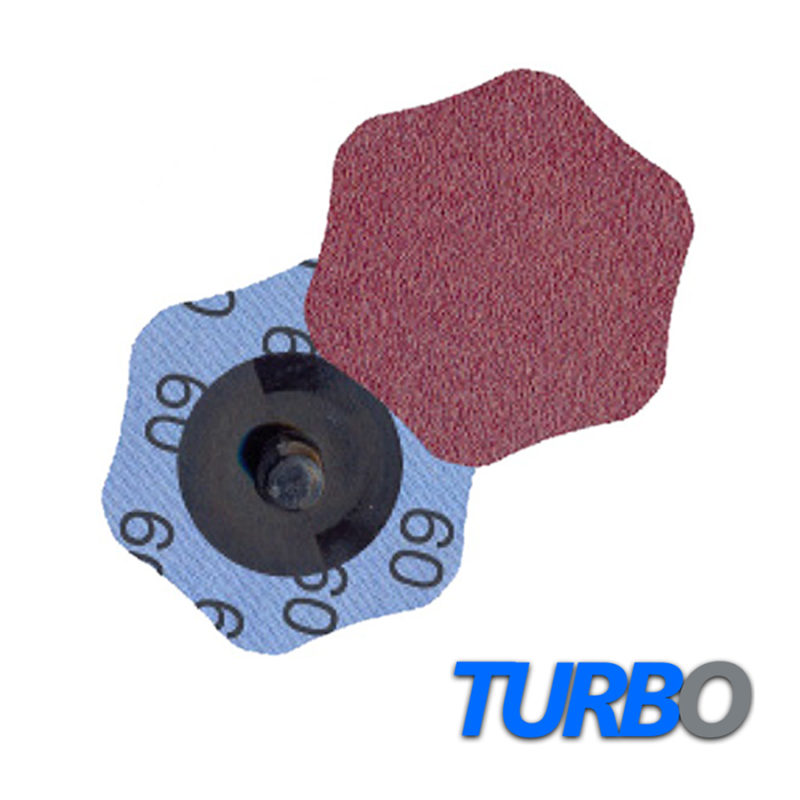 Turbo-Star Roloc Discs 2-1/4" (55mm) Dia, Grit 120, 50/Pack - SAIC Ltd.